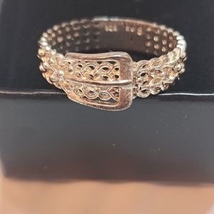 Avon | Jewelry | Vintage Avon Sterling Silver 925 Buckle Ring Size 9 ...